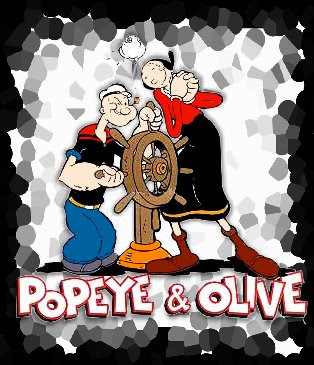 Popeye and Olive - 3D HD Wallpapers
